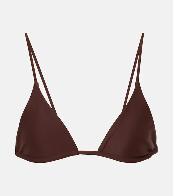 Jade Swim Via Bikini Top - Brown