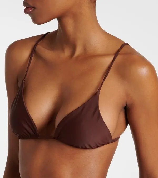 Jade Swim Via Bikini Top - Brown