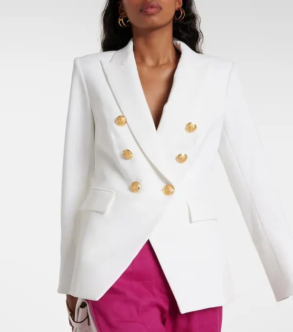 Veronica Beard Miller Double-breasted Blazer - White