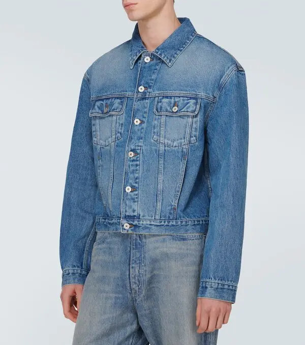 Jacquemus La Veste De NîMes Jao Denim Jacket - Blue - 30% Off