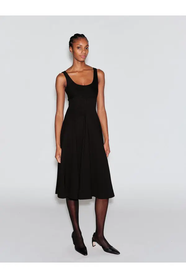 Rosetta Getty Scoop Neck Fit-&-flare Dress