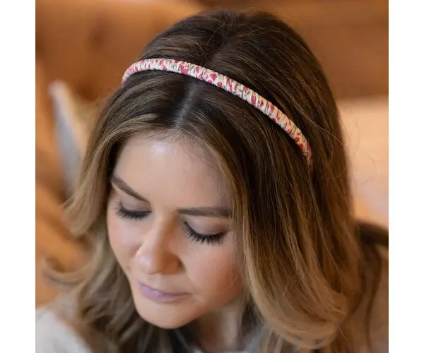 HEADBANDS OF HOPE Floral Patterned Headband - Red