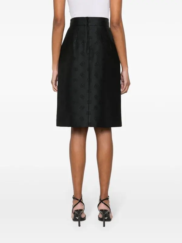 Dolce & Gabbana Jacquard Logo Skirt