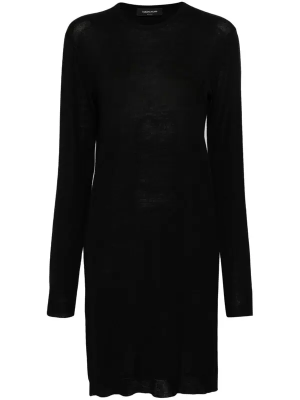Fabiana Filippi Knitted Wool Dress - Black