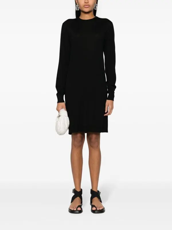 Fabiana Filippi Knitted Wool Dress - Black