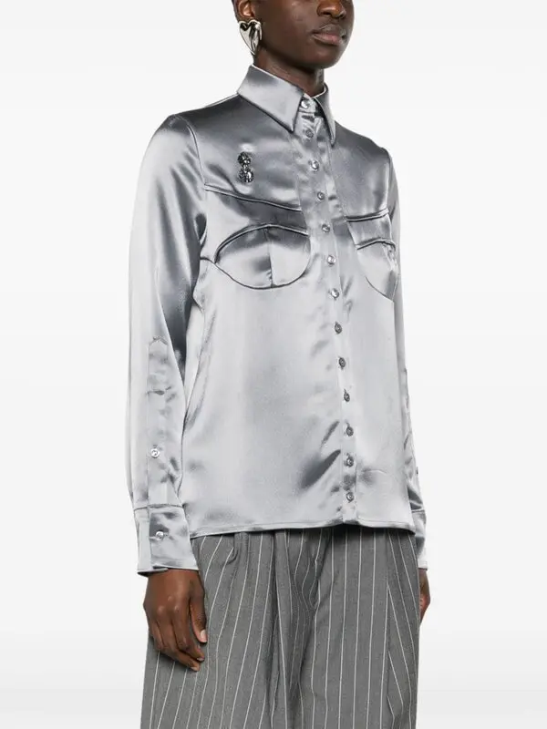 SINEAD O'DWYER Satin Pyjama Shirt