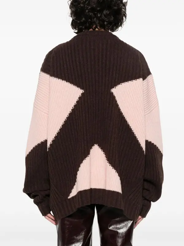 GMBH Geometric-pattern Knitted Jumper