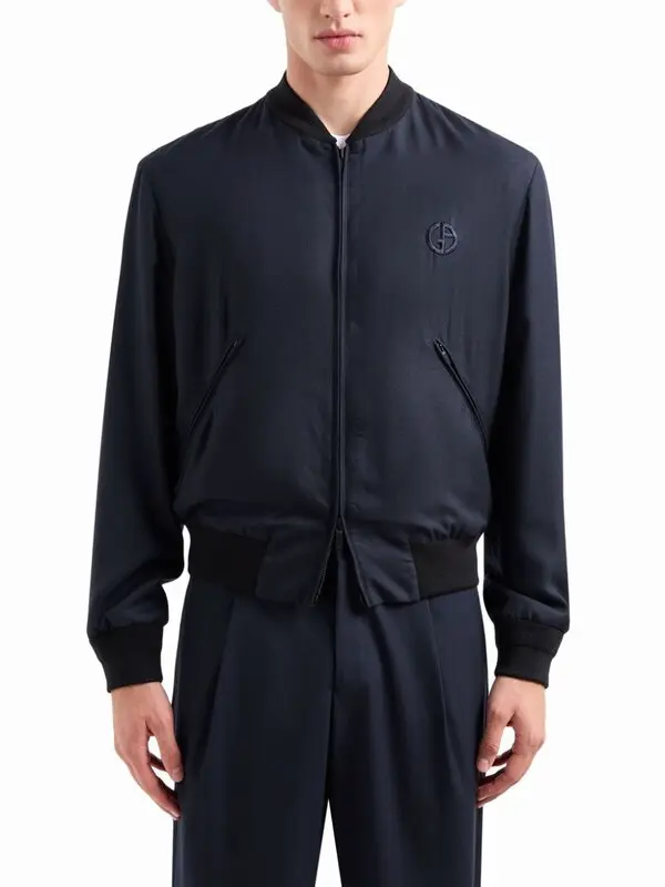 Giorgio Armani Cashmere-blend Jacket - Blue