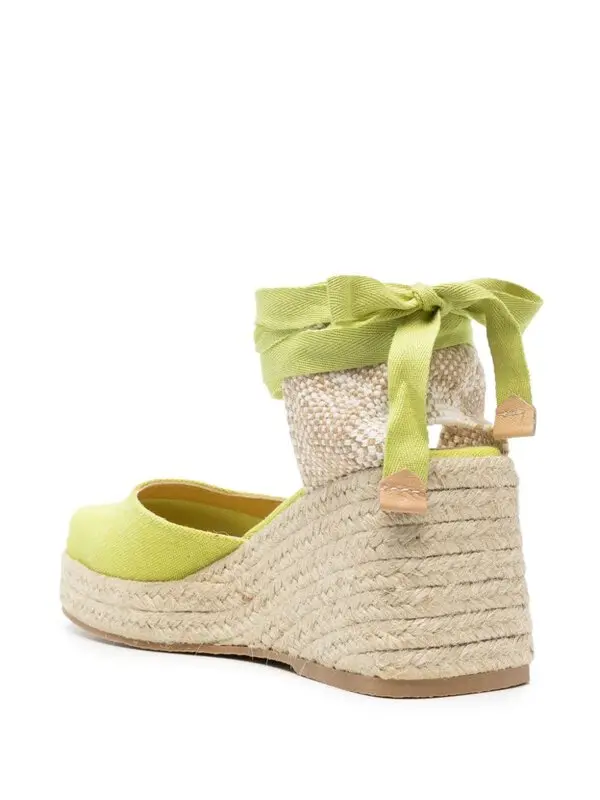 CastaÑer Tina 60mm Wedge Espadrilles - Green
