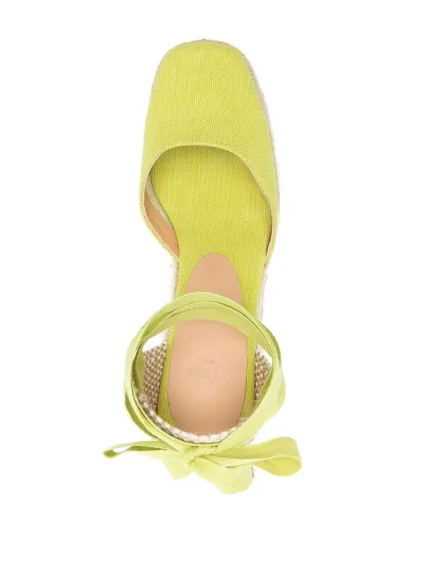 CastaÑer Tina 60mm Wedge Espadrilles - Green