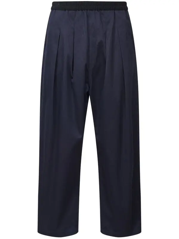 MAISON MARGIELA Pleated Cotton Trousers