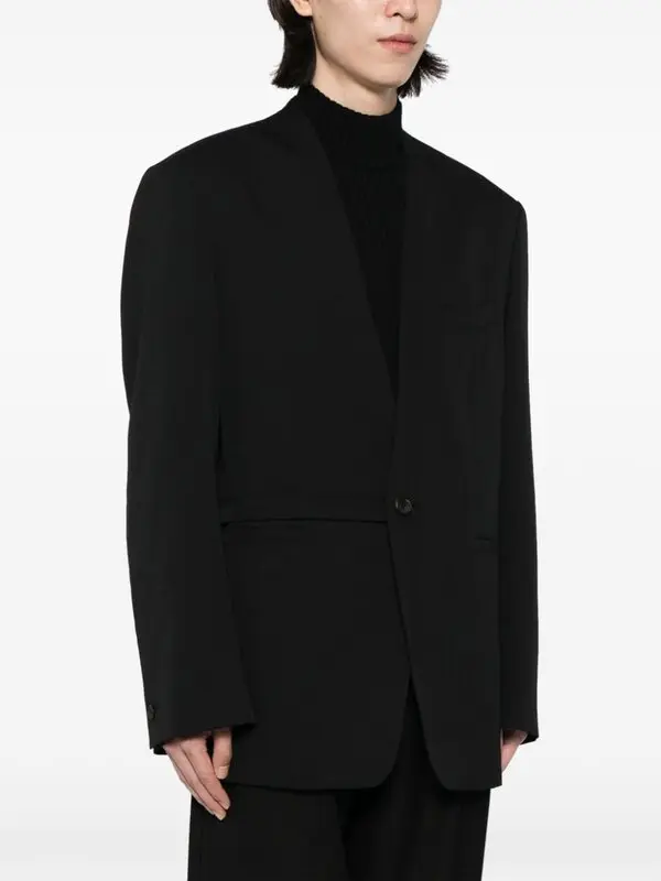 SONGZIO Asymmetric Collarless Blazer