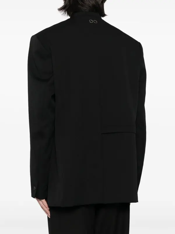 SONGZIO Asymmetric Collarless Blazer