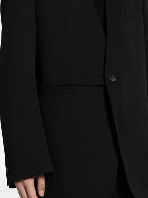 SONGZIO Asymmetric Collarless Blazer