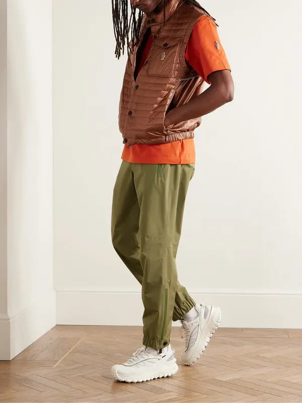 Moncler Ollon Quilted Polartec® Alpha® Ripstop Down Gilet - Brown