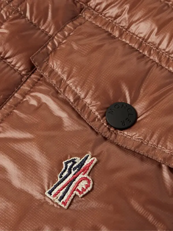 Moncler Ollon Quilted Polartec® Alpha® Ripstop Down Gilet - Brown