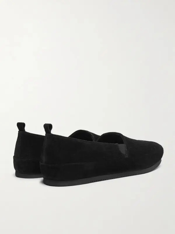Mulo Suede Loafers - Black