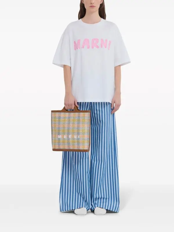Marni Woven Tote Bag - Pink