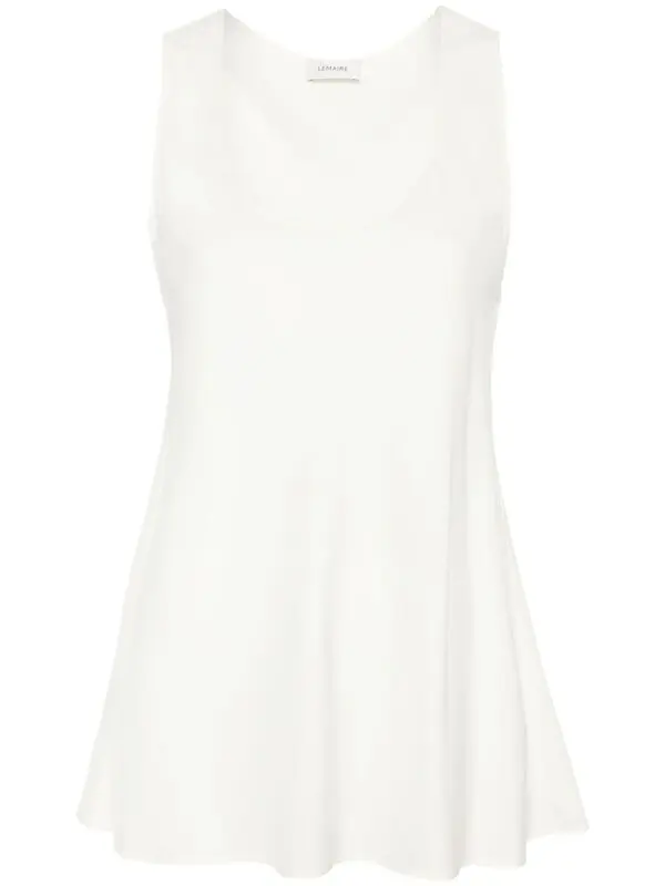 LEMAIRE Scoop-neck Satin Tank Top