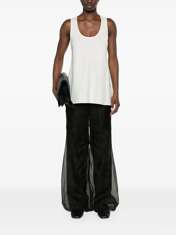 LEMAIRE Scoop-neck Satin Tank Top