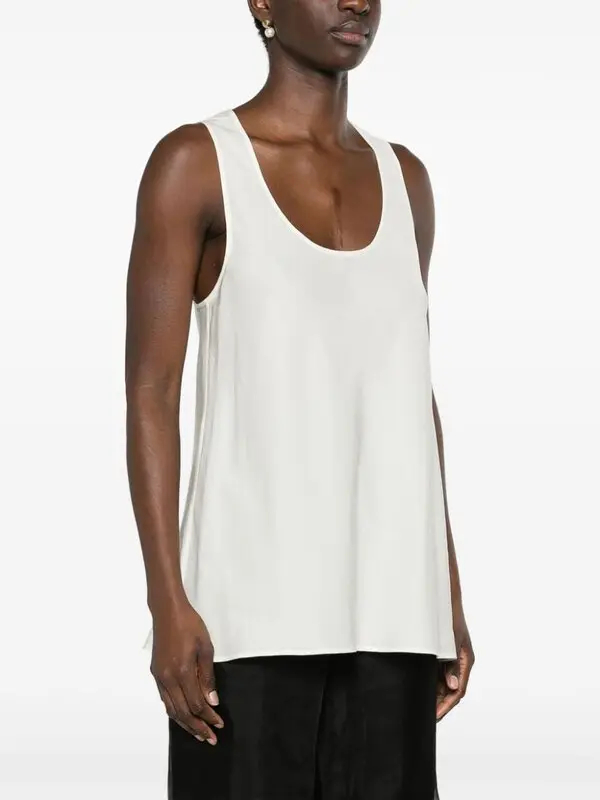 LEMAIRE Scoop-neck Satin Tank Top