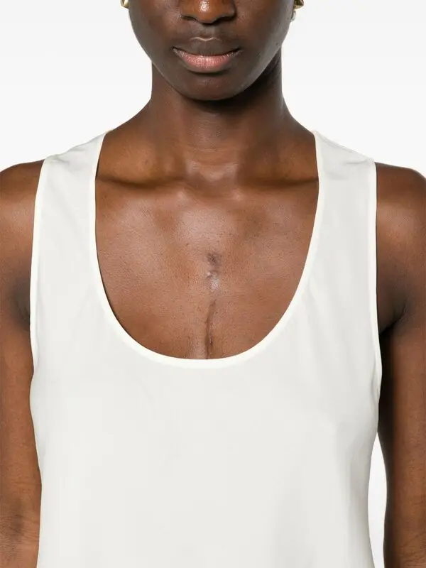 LEMAIRE Scoop-neck Satin Tank Top