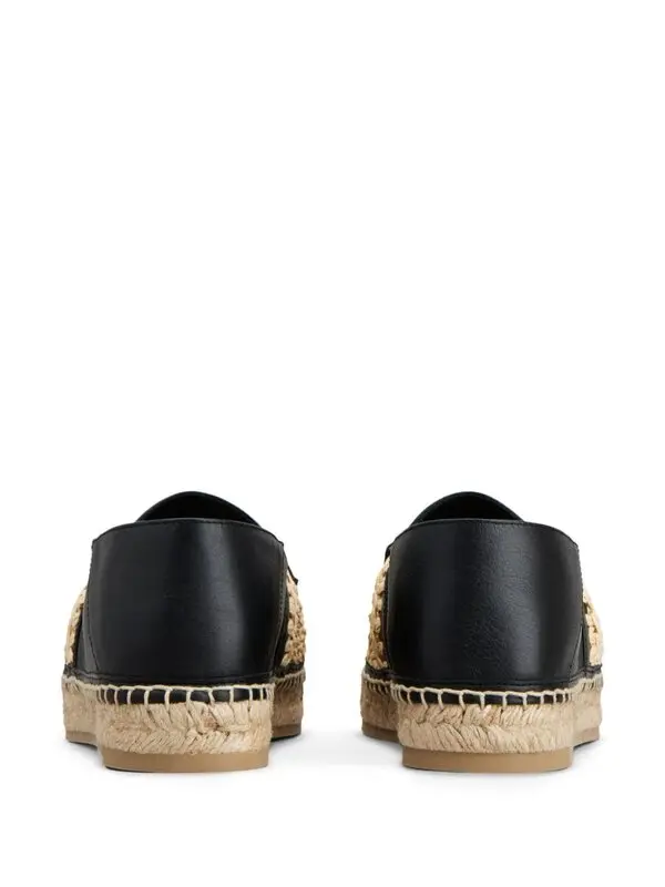 TOD'S Woven-raffia Espadrilles