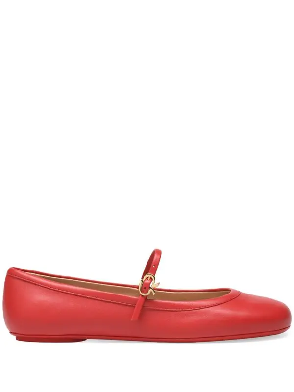 GIANVITO ROSSI Carla Ballerina Shoes - Red