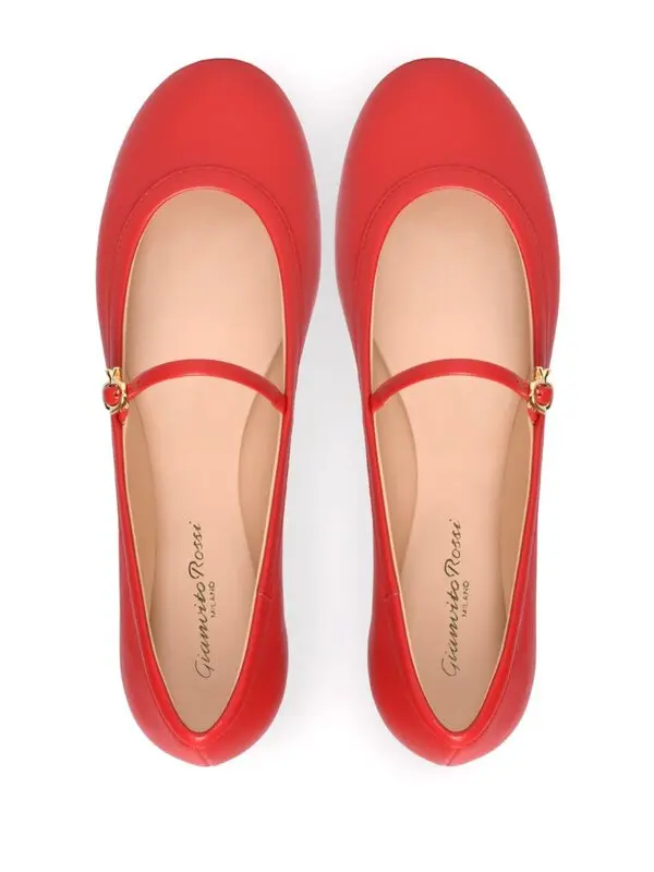 GIANVITO ROSSI Carla Ballerina Shoes - Red