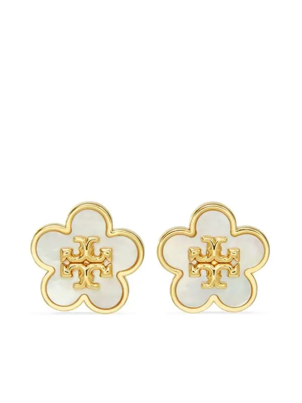 Tory Burch Kira Flower Stud Earrings - Gold