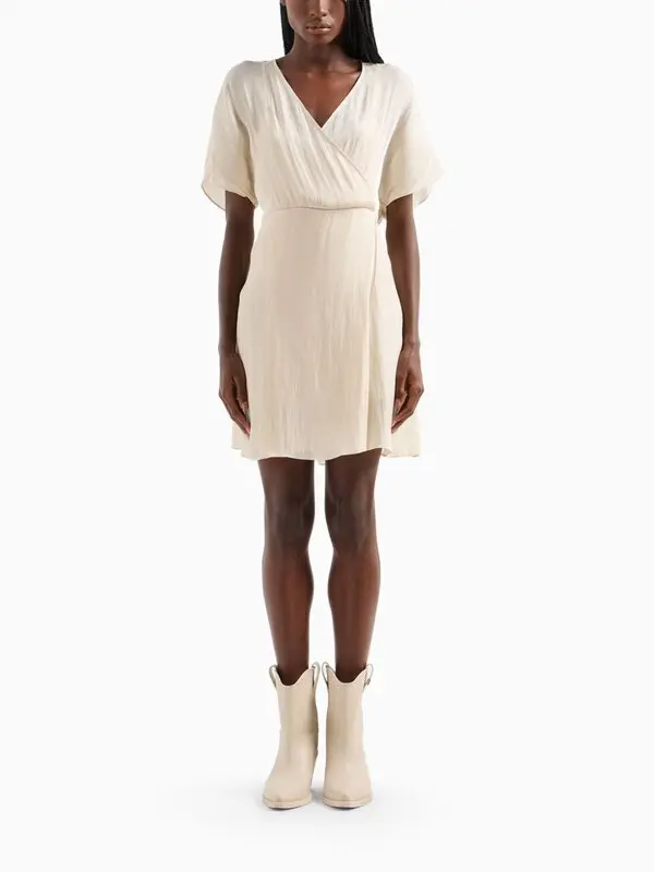 Armani Exchange Wrap Mini Dress