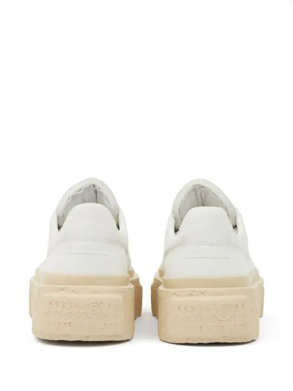 MAISON MARGIELA Chunky Gambetta Leather Sneakers - White