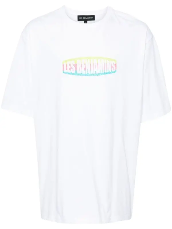 LES BENJAMINS Logo-print Oversized Cotton T-shirt