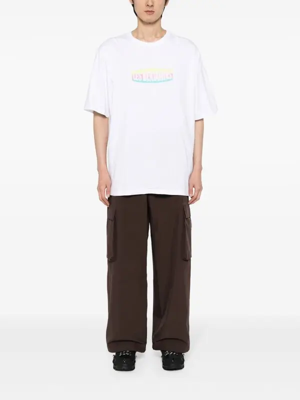LES BENJAMINS Logo-print Oversized Cotton T-shirt