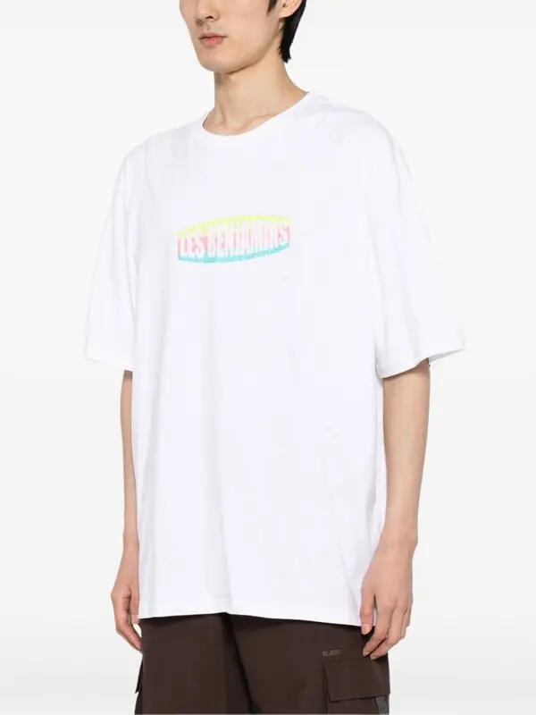 LES BENJAMINS Logo-print Oversized Cotton T-shirt