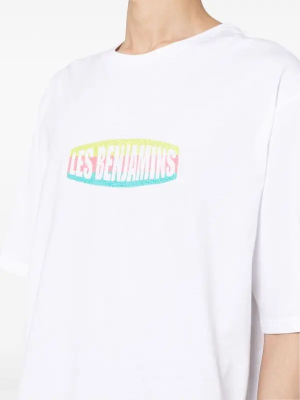 LES BENJAMINS Logo-print Oversized Cotton T-shirt
