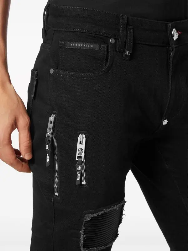 Philipp Plein Rock Star Slim-cut Jeans - Black