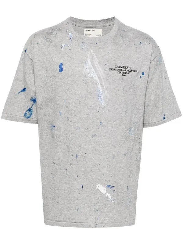 DOMREBEL Fizz Paint-stain Cotton T-shirt