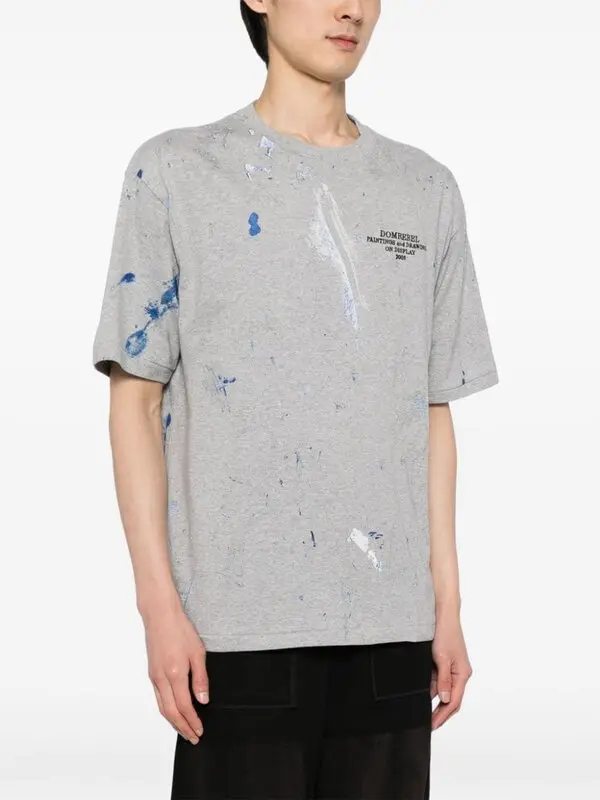 DOMREBEL Fizz Paint-stain Cotton T-shirt