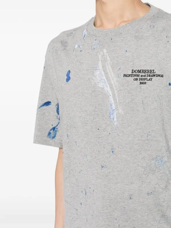 DOMREBEL Fizz Paint-stain Cotton T-shirt