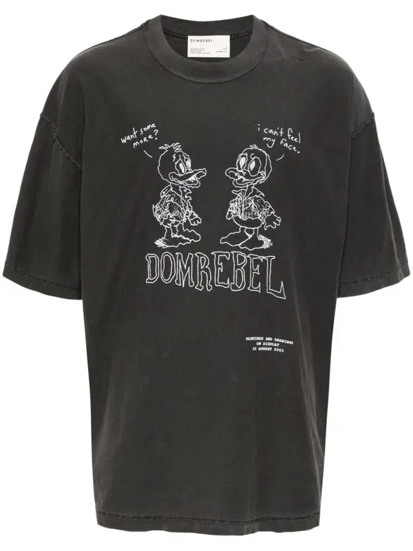 DOMREBEL Comic Pals Graphic-print Cotton T-shirt