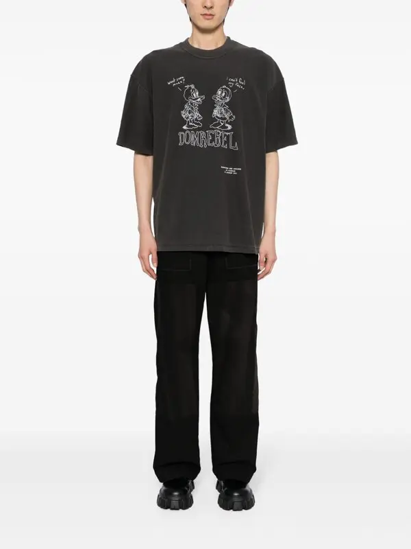 DOMREBEL Comic Pals Graphic-print Cotton T-shirt