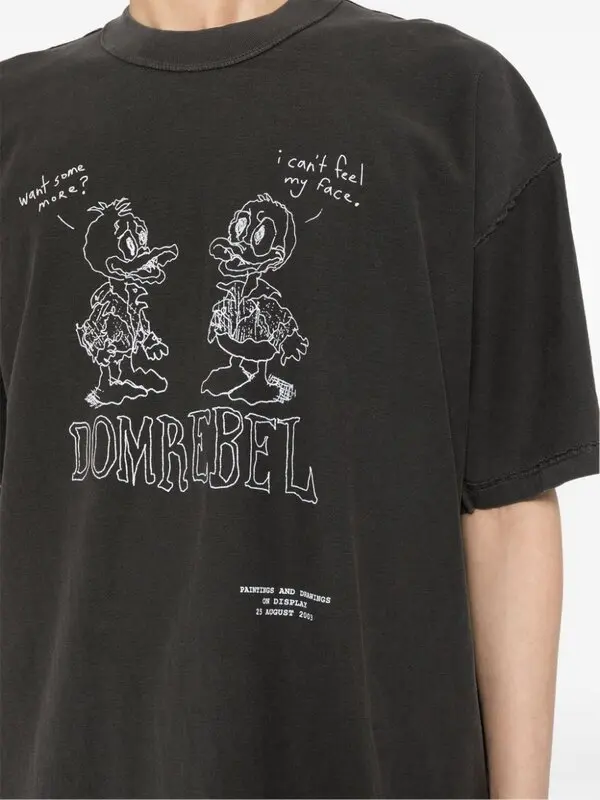 DOMREBEL Comic Pals Graphic-print Cotton T-shirt