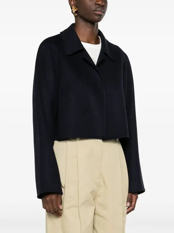 Fabiana Filippi Felted Cropped Jacket - Blue