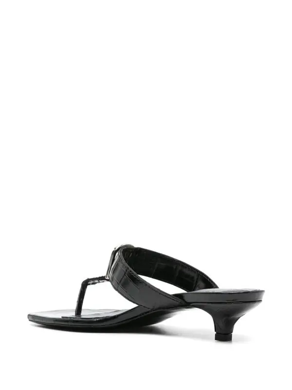 TOTEME 35mm Belted Sandals - Black