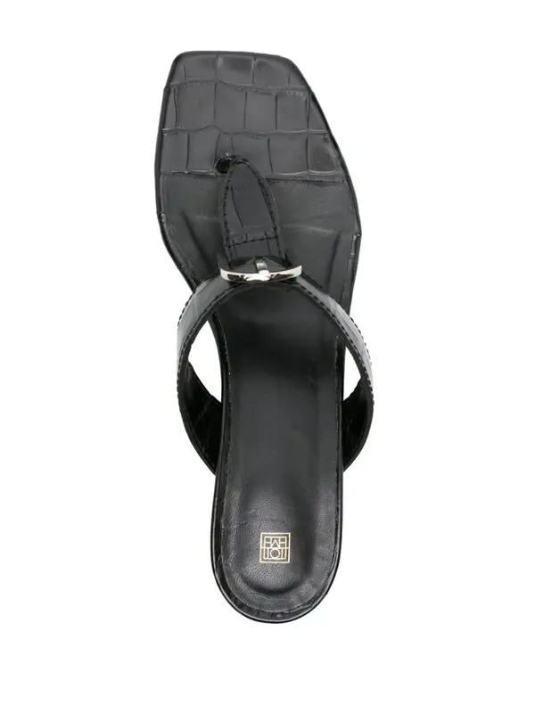 TOTEME 35mm Belted Sandals - Black