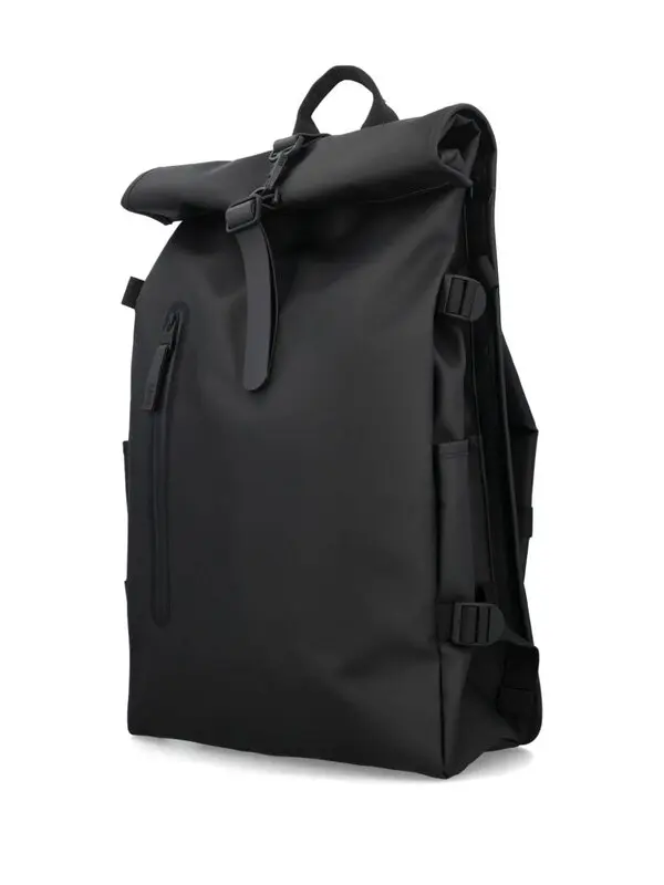 Rains Large Rolltop Backpack - Black
