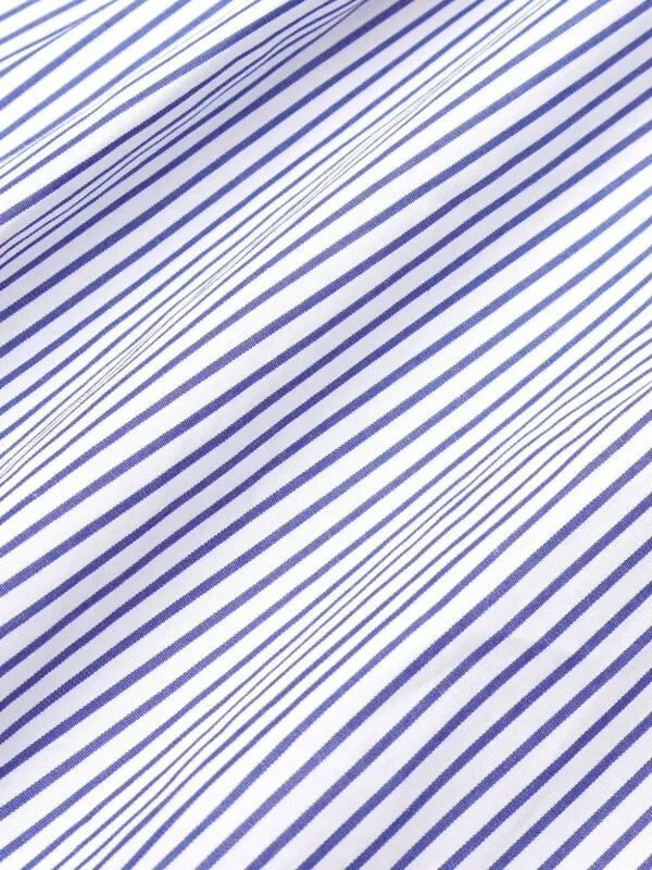 SPORTY & RICH Striped Cotton Shirt - White