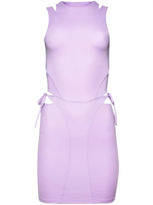 Vetements Deconstructed Mini Dress - Purple