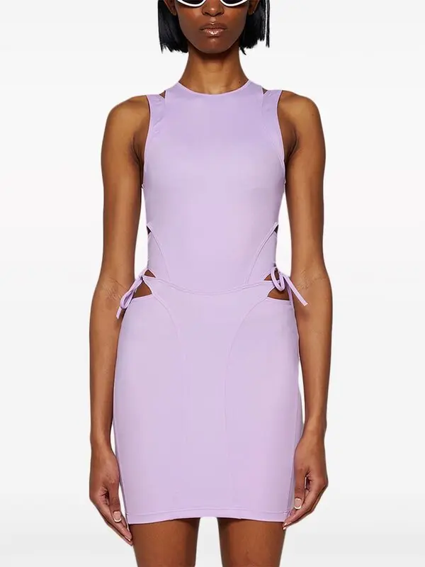 Vetements Deconstructed Mini Dress - Purple